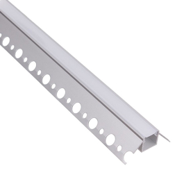 Aluminiumsprofil Gips ydre hjørne 2m